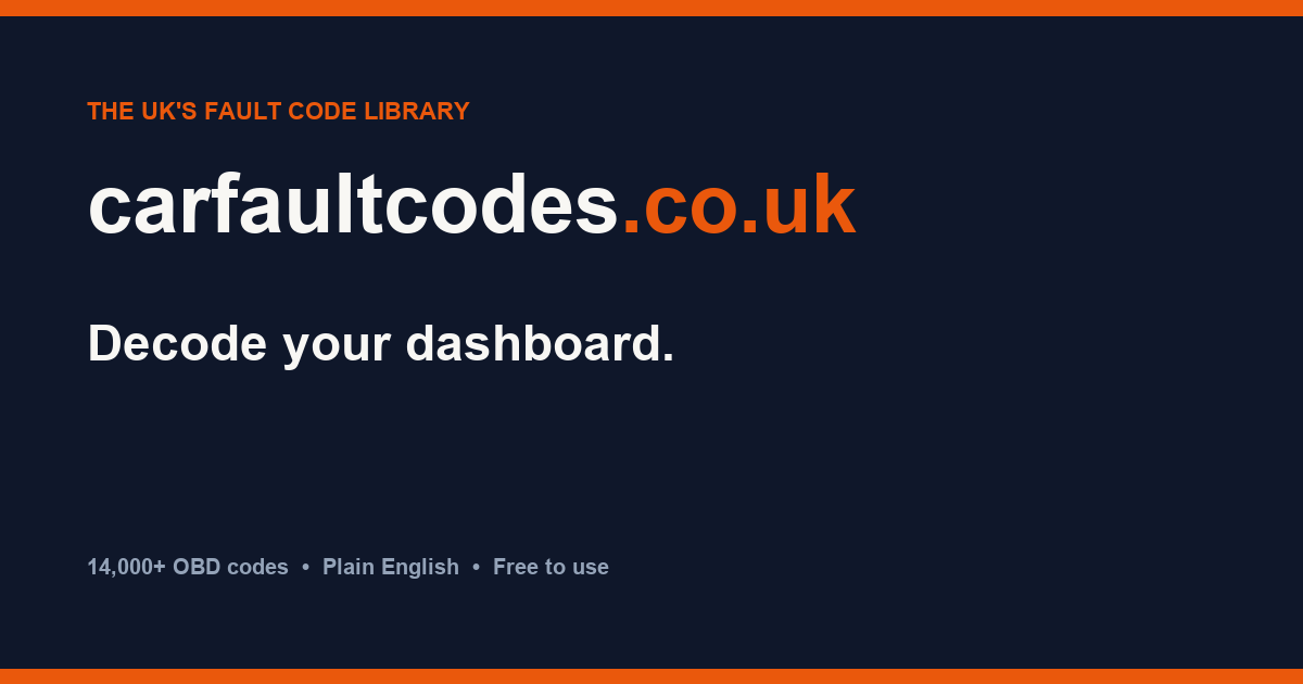 Car Fault Codes: Decode Your Dashboard | carfaultcodes.co.uk